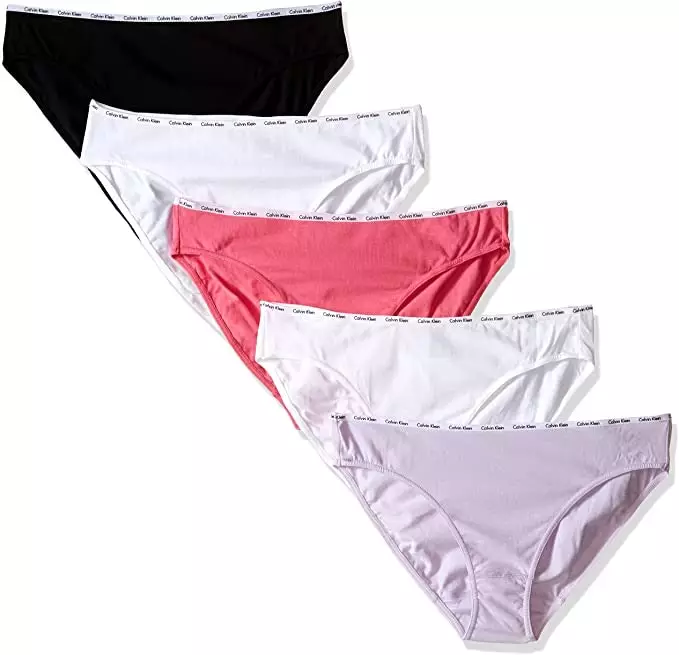 Calvin Klein katoenen bikinibroekje met stretch en logo (5 stuks)