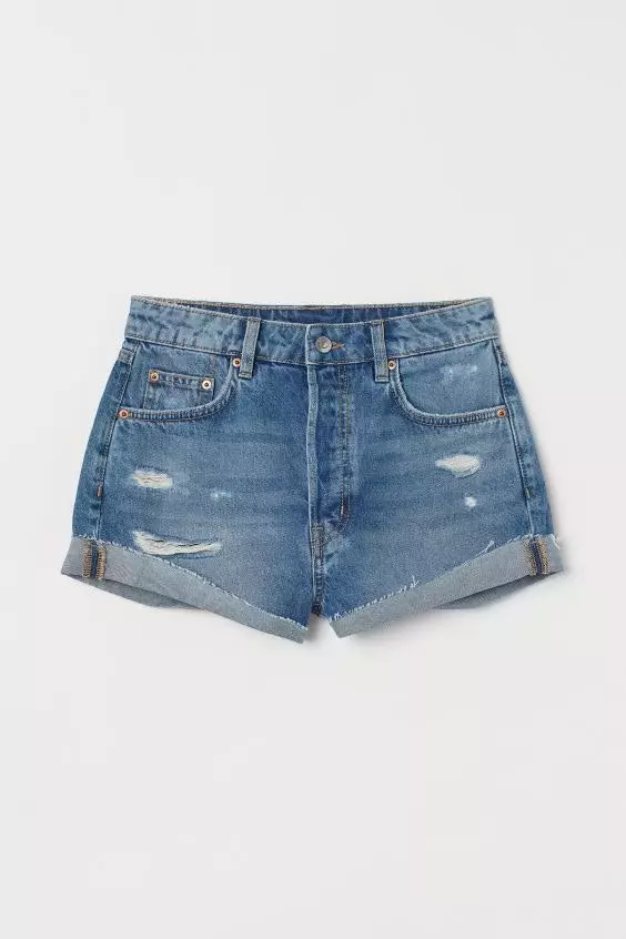 Celana Pendek Denim H&M Pinggang Tinggi