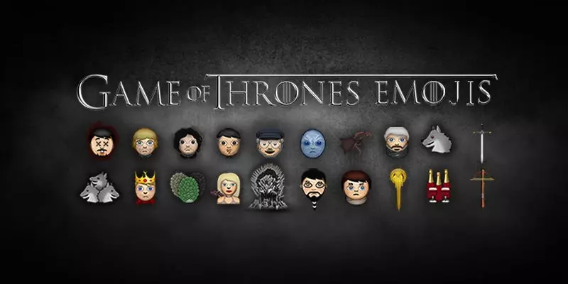 "Game of Thrones" emojiləri buradadır, ona görə də spoylerlər göndərmək üçün sözlərdən istifadə etmək məcburiyyətində qalmayasınız (Şəkillər)