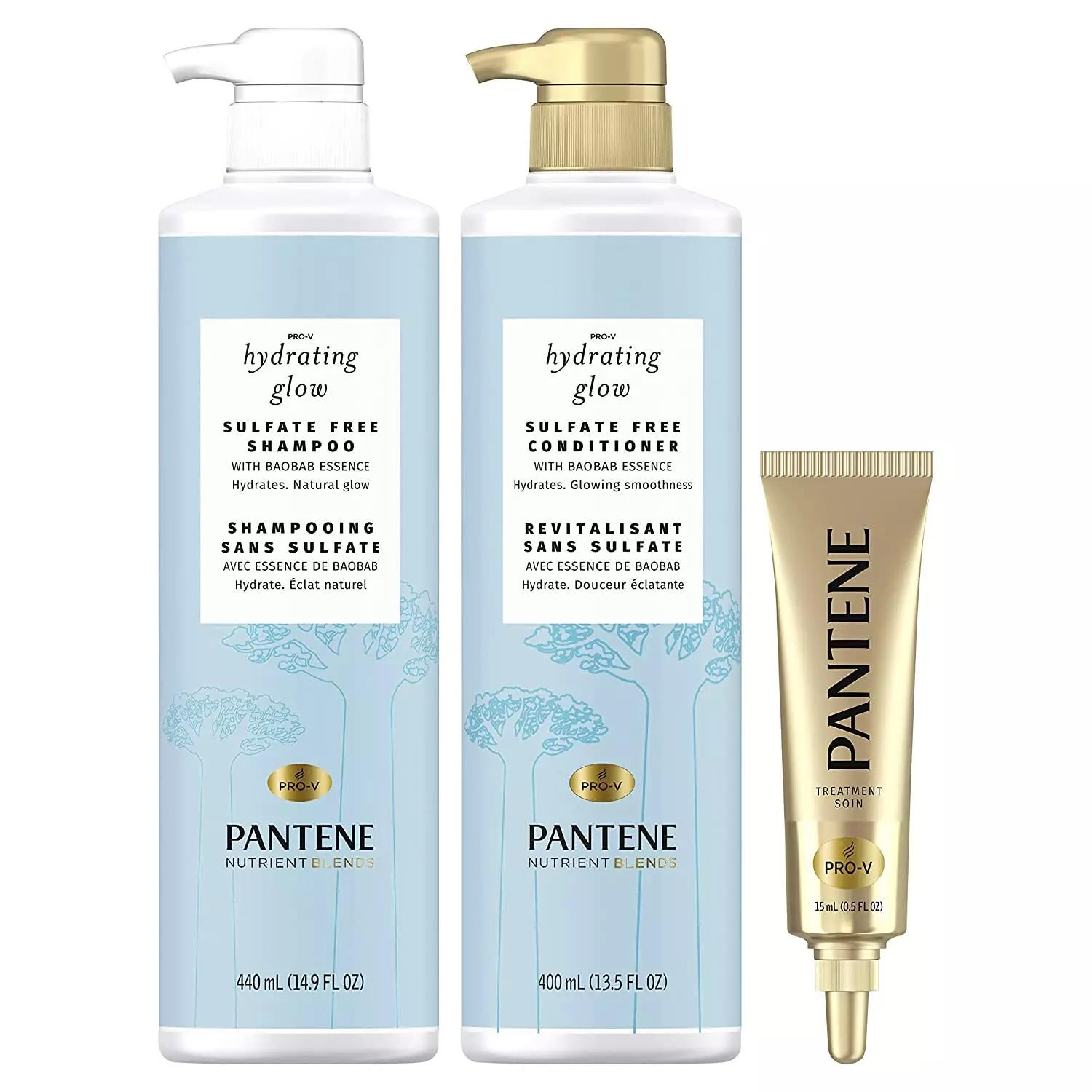 Set de șampon și balsam Pantene Hydrating Glow