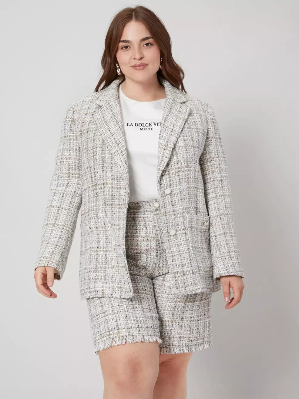 MOTF Premium Plus Yakagadzirwa Tweed Blazer