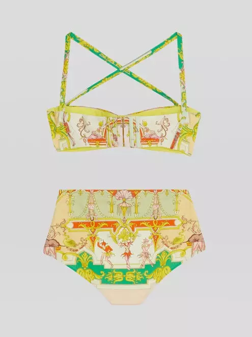 Bikini met sjaalprint