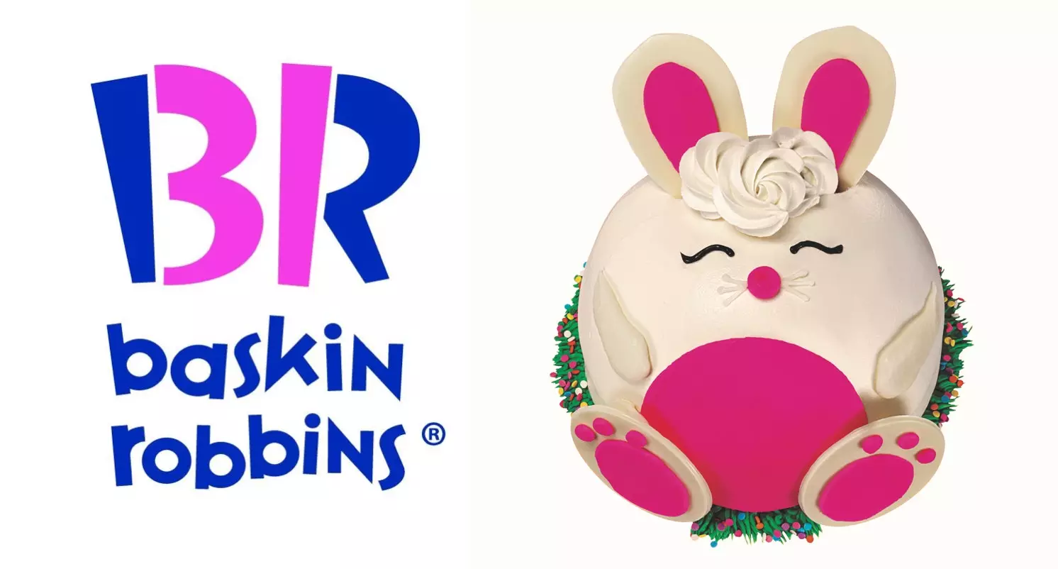 Cake ea Baskin-Robbins' ea Bunny-Shaped Ice Cream Cake Ke The Cutest Spring Treat