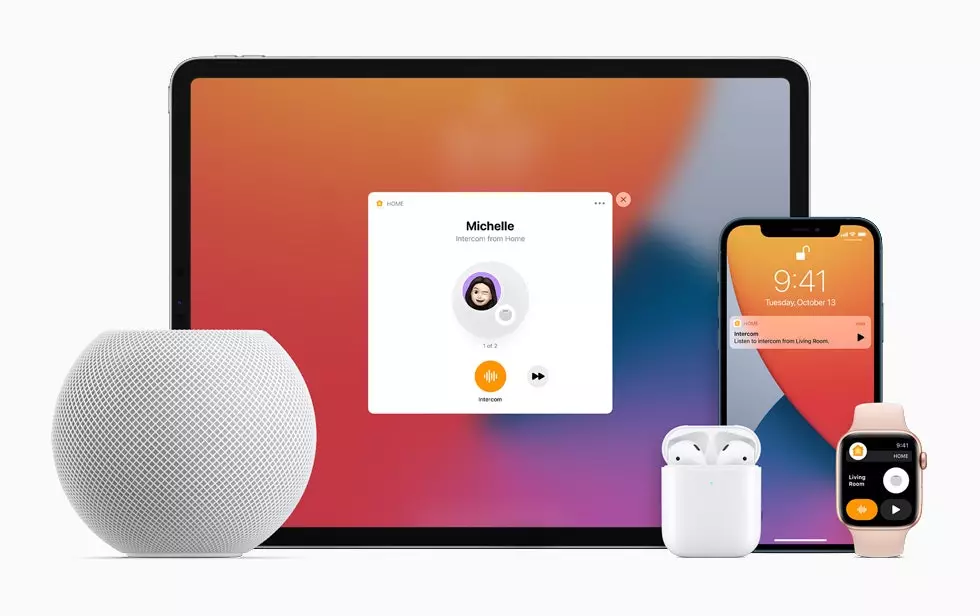 Van hakên mini HomePod pergalek intercom û hêj bêtir vedihewîne.