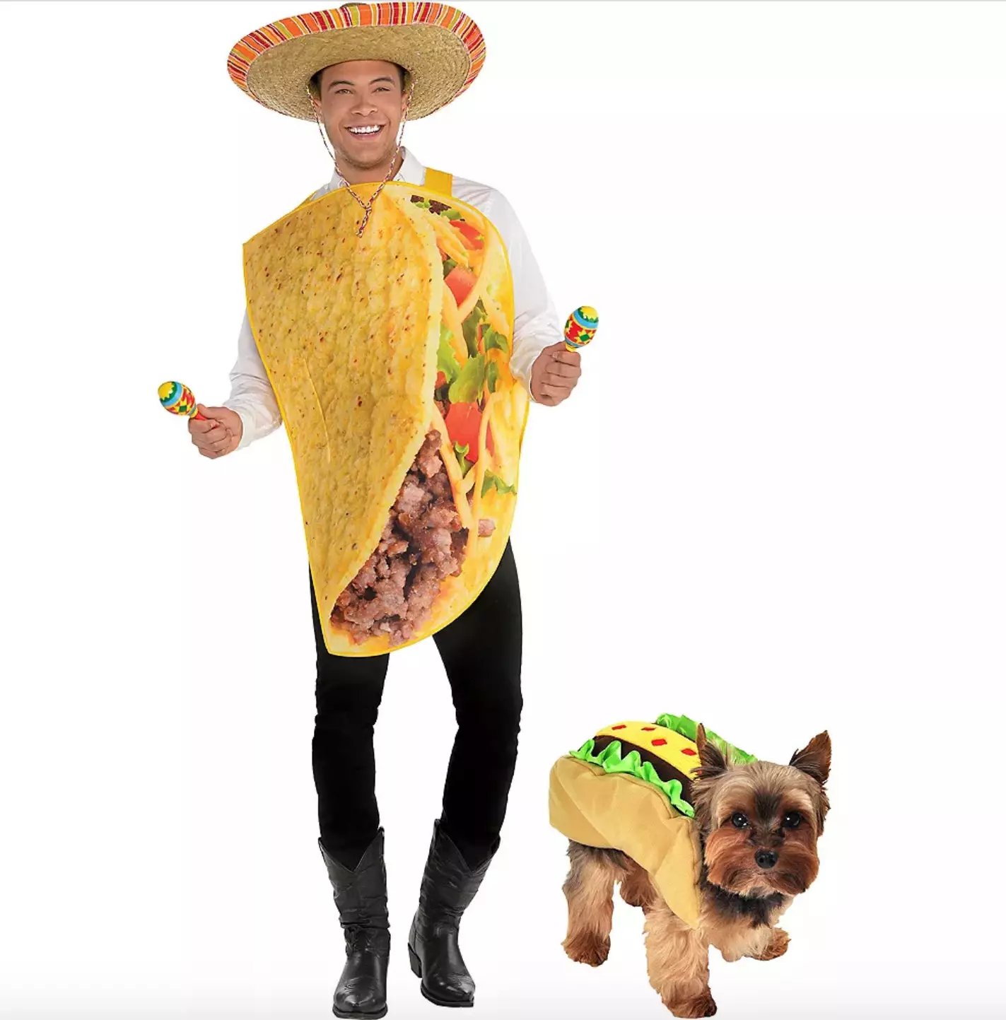 Si Dale Moss nagsul-ob og taco costume para sa Party City.