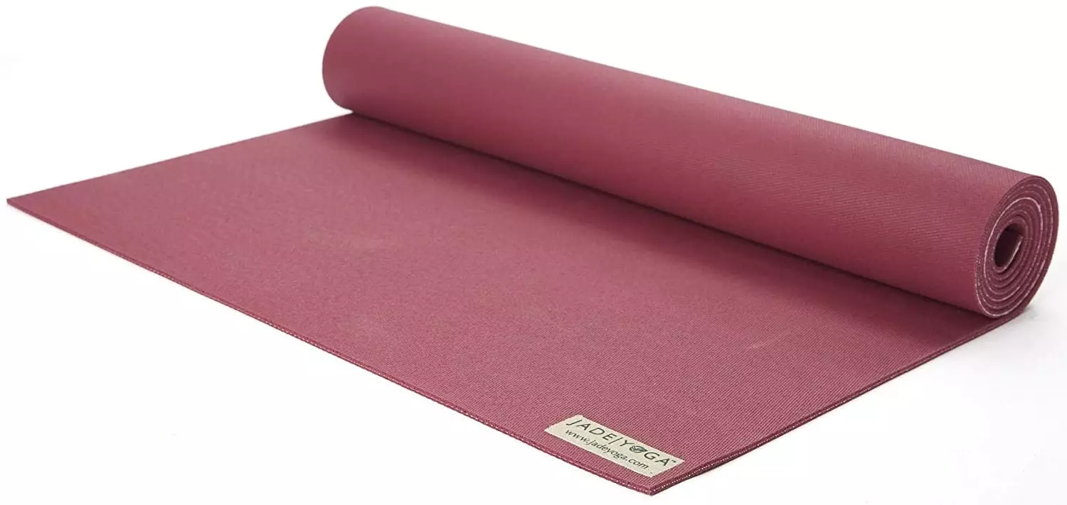 Jade Yoga Harmony Nádúrtha Rubber Yoga Mat