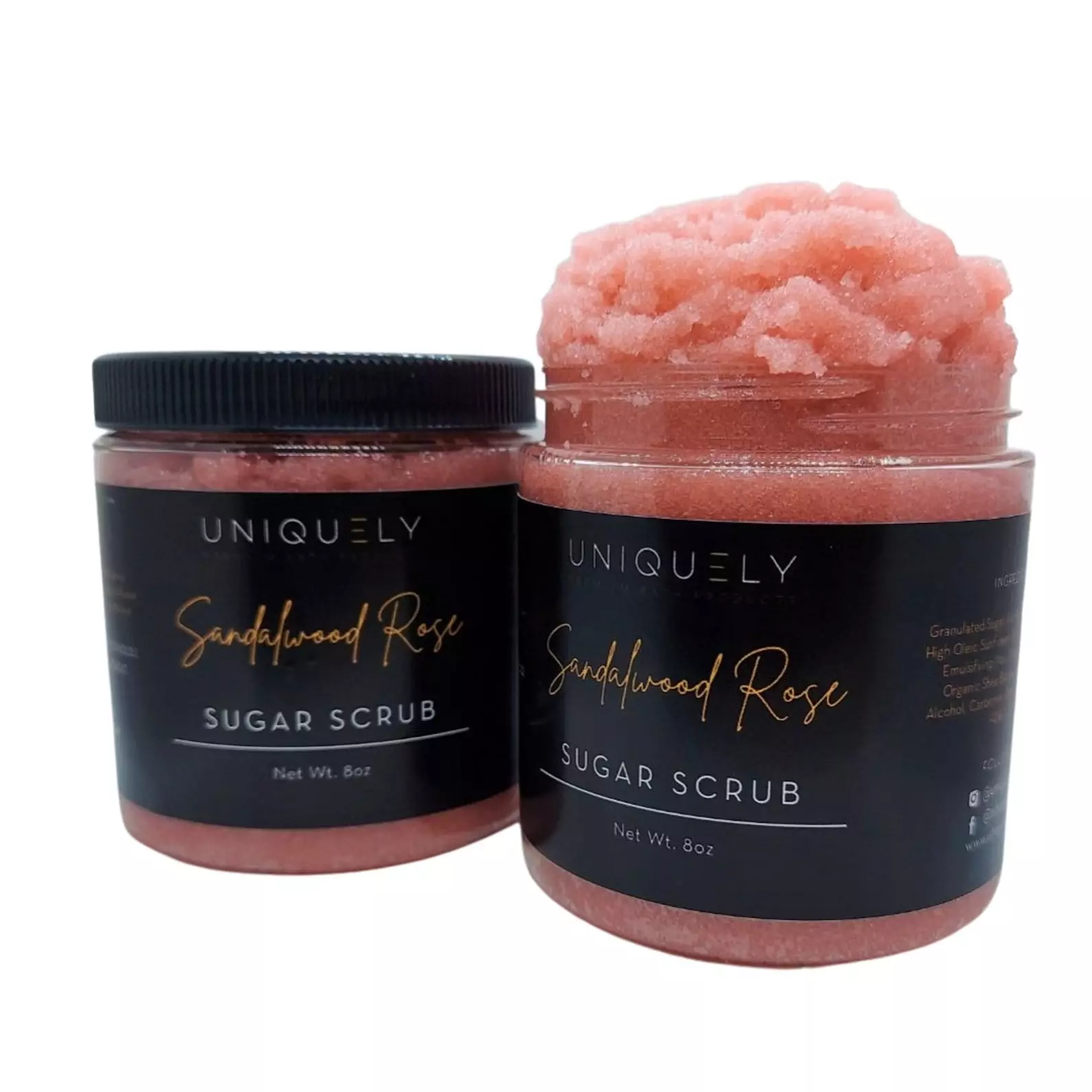 Sockerskrubb | Sandelträ Rose | Kroppsskrubb | Exfolierande scrub | Sugar Scrub present | Handgjorda Sugar S...