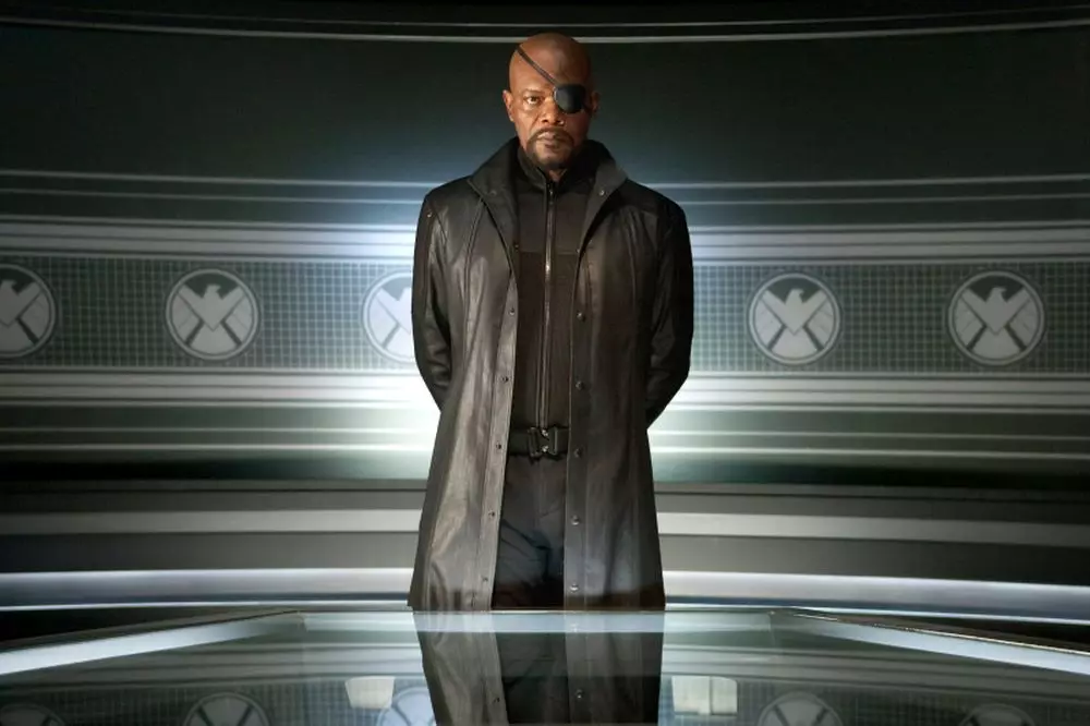 Samuel L. Jackson trong vai Nick Fury trong The Avengers năm 2012