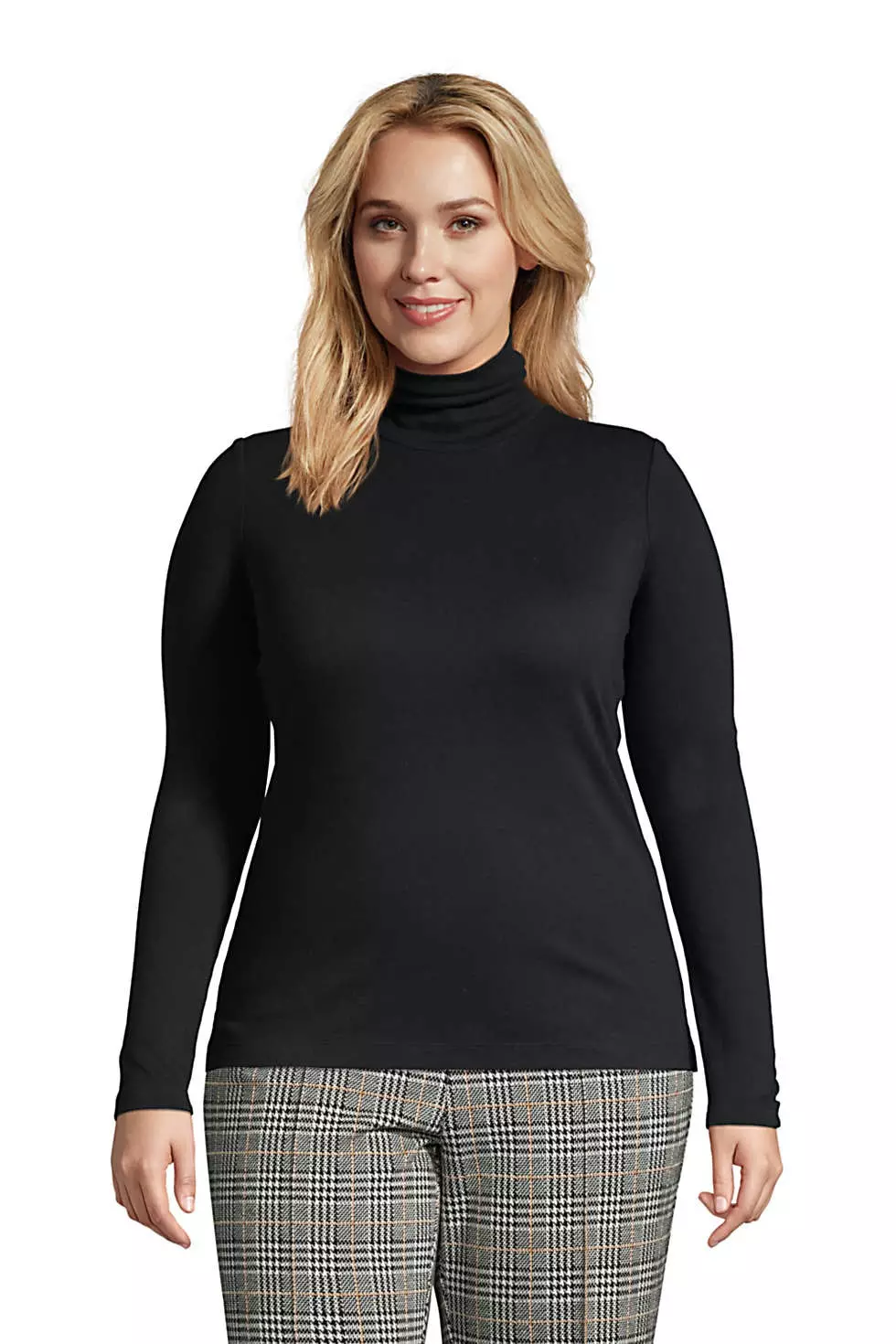 Land's End занони Plus Size Supima Cotton Turtleneck остин дароз