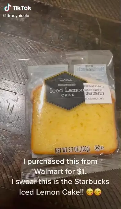 Этот вирусный TikTok обмана Starbucks Lemon Loaf в Walmart выглядит так похоже.