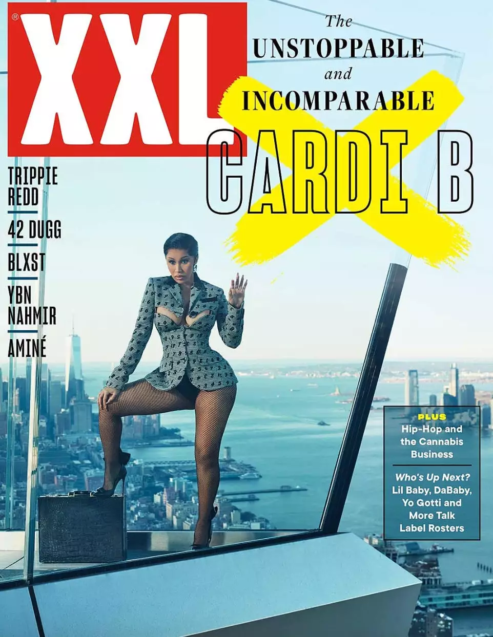 Cardi B pryk op die voorblad van die tydskrif XXL.