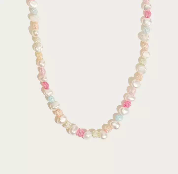 Marshmallow Pearl Necklace