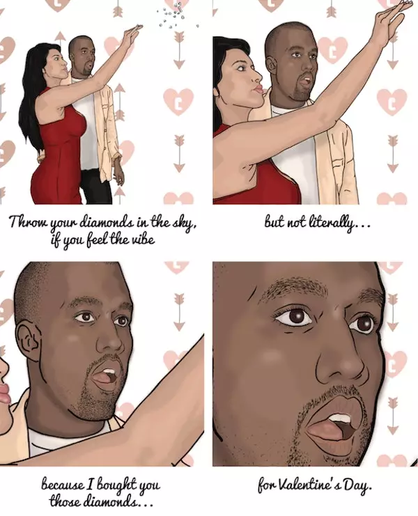 Kat Kanye West Valentine a se pi bon fason pou montre lanmou w (foto) 132848_1