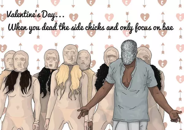 Kanye West Valentine's Day Cards o le auala sili lea e faʻaalia ai lou alofa (ata) 132848_2