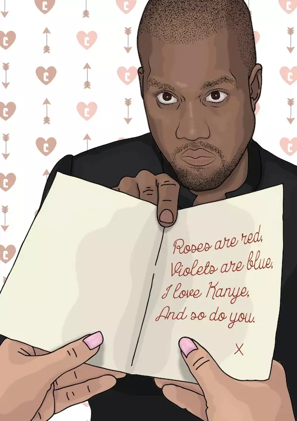 Kanye West Valentine's Day Cards o le auala sili lea e faʻaalia ai lou alofa (ata) 132848_3