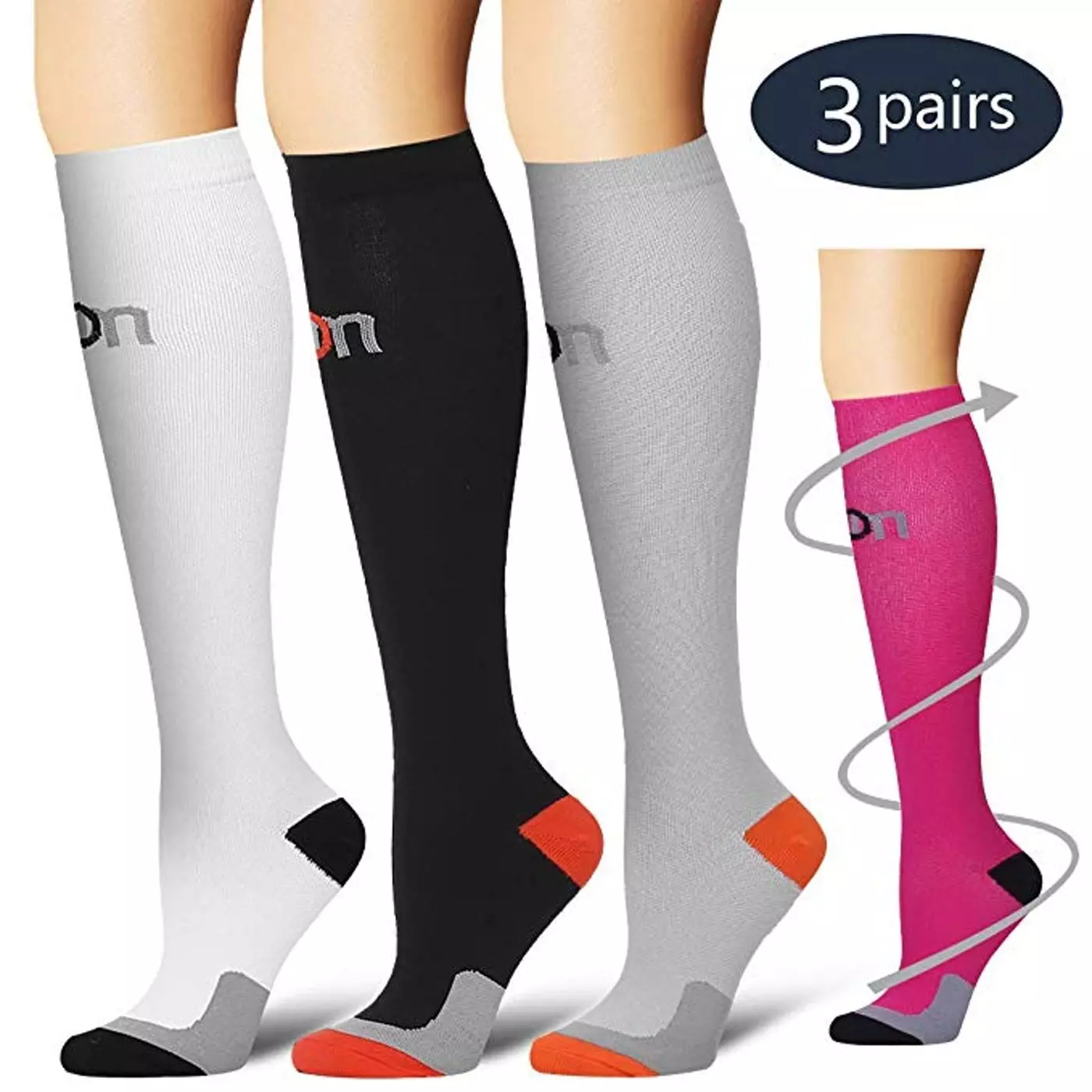 Socks Laite Hebe Compression (Mkpọ 3)