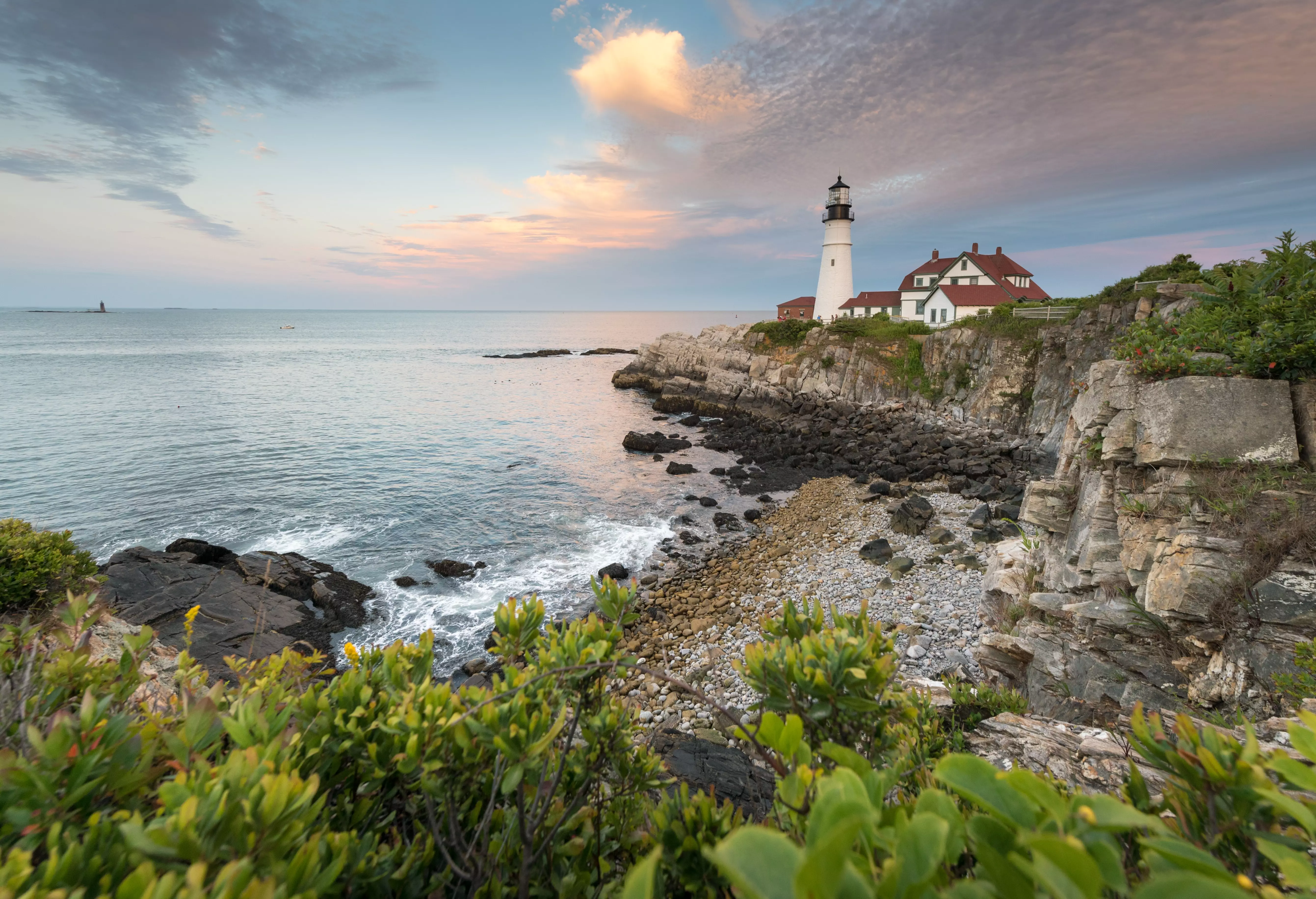 Portland Head Light extret de Fisherman's Point a South Portland, una de les joies amagades de Maine.