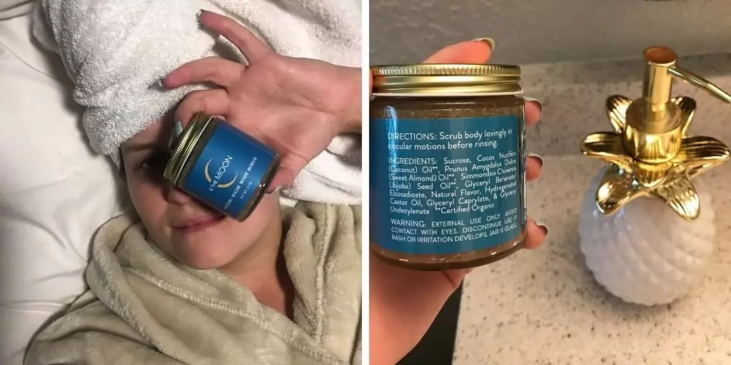 Rachel Varina prova el Malibu Made Body Scrub de C & The Moon per a Elite Daily