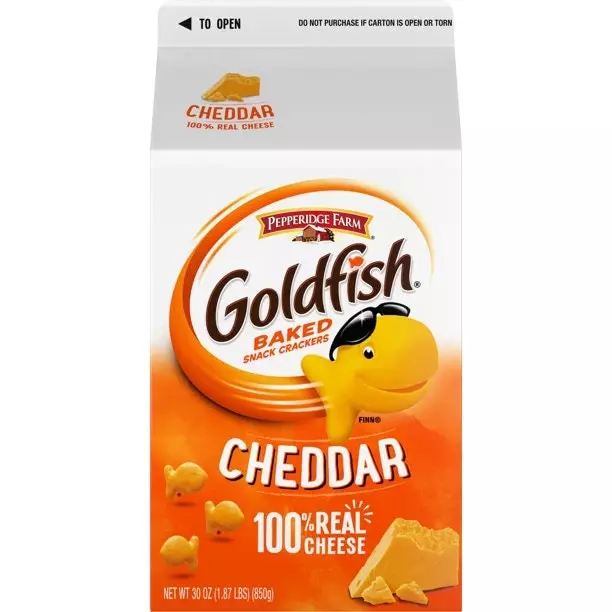 Halkan waa halka laga soo iibsado Old Bay Goldfish boorka lagu shiday xawaashyada cuntada badda.