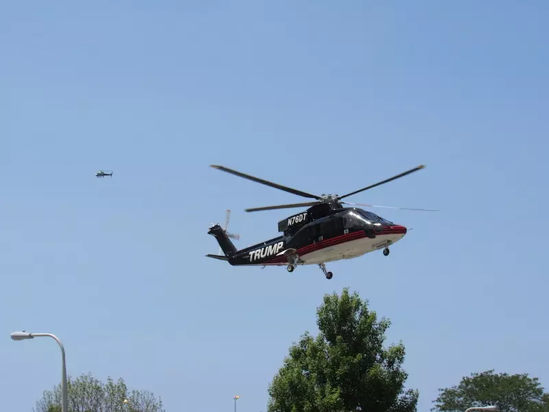 L'arribada de l'helicòpter de Trump a Cleveland va sortir directament d'una mala pel·lícula d'acció 25872_2