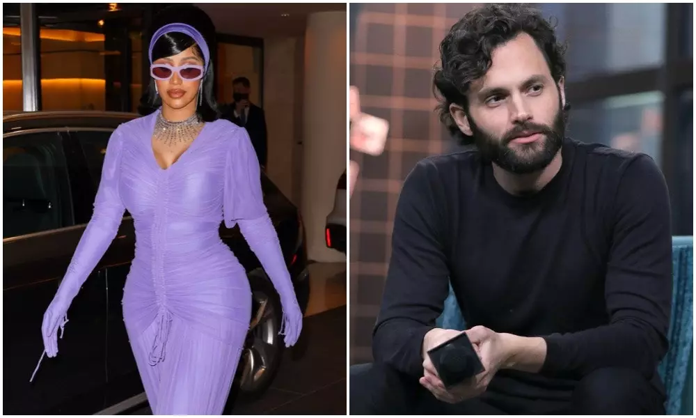 Cardi B helemaal fangirled over Penn Badgley die haar complimenteert