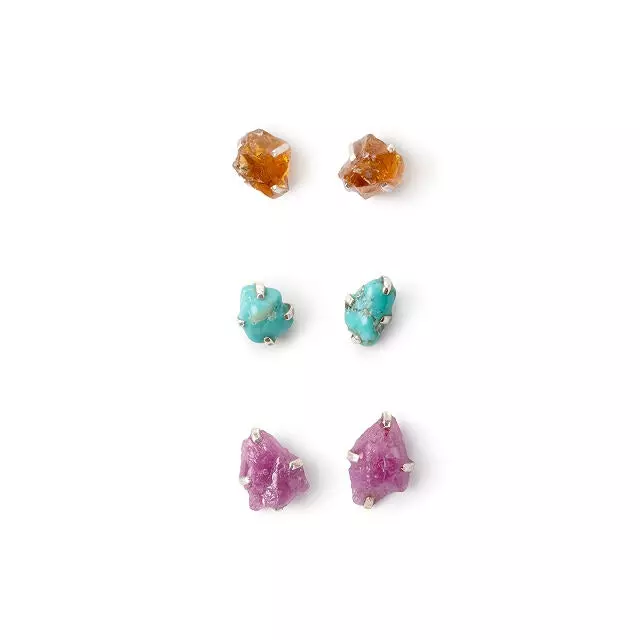 Hilaw nga Birthstone Studs