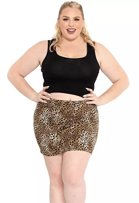 Stretch is Comfort Cotton Mini Skirt