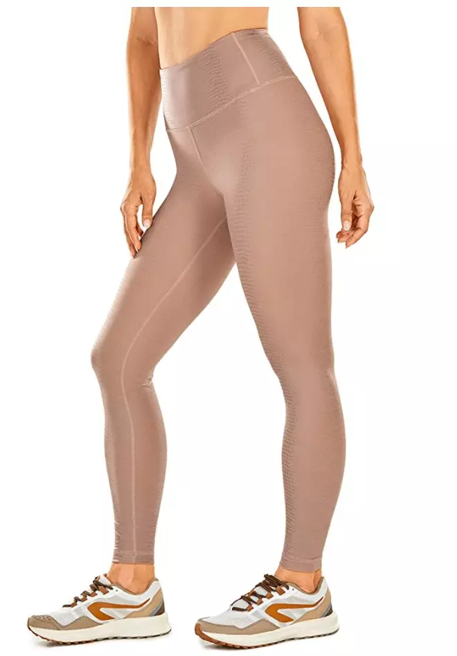 CRZ YOGA Matte Faux Lieder Leggings