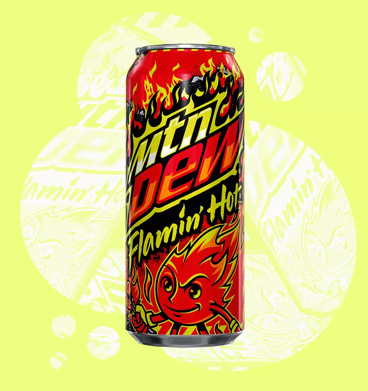 Na ou taumafai i le Flamin' Hot Mountain Dew, ma o loʻo toe malosi loʻu tofo