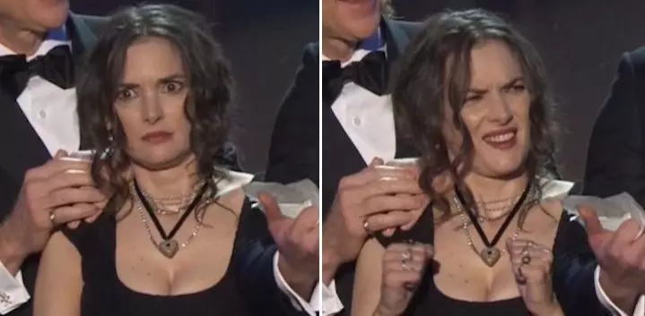 Winona Ryders Gesichtsausdrücke während des „Stranger Things“-Gewinns waren alles