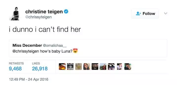 10 razóns polas que Chrissy Teigen é a única celebridade que realmente importa 32592_4