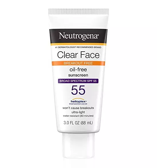 Neutrogena Clear Солнцезащитный жидкий лосьон для лица