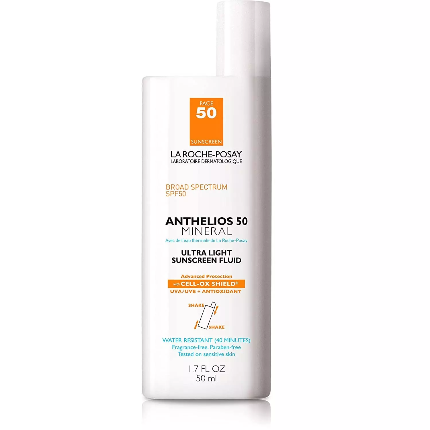 La Roche-Posay Anthelios Mineral Fluide Ultra-Léger Large Spectre SPF 50 Crème Solaire Visage