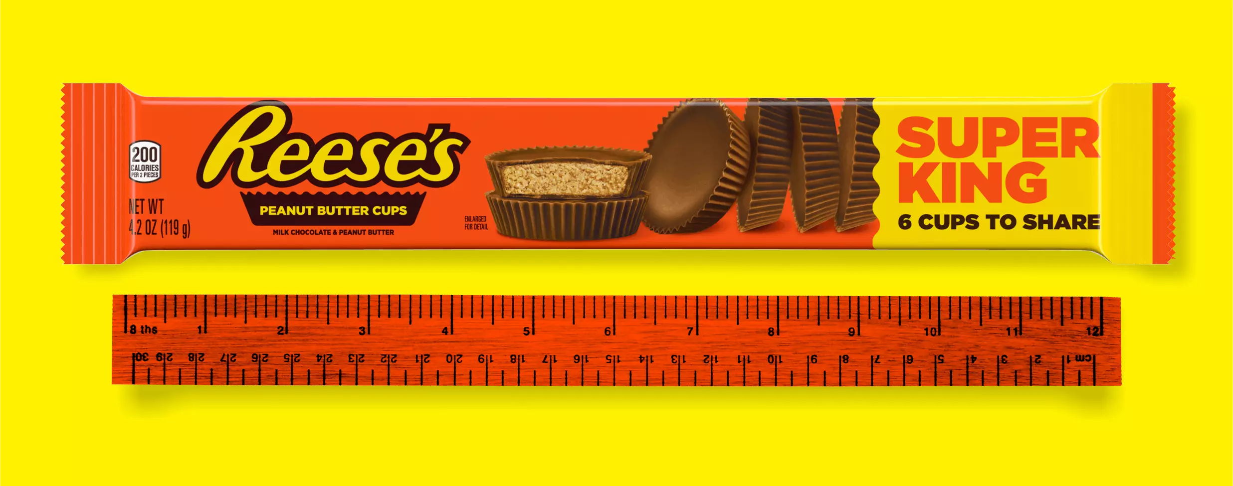 O Reese's na Fa'asa'olotoina Ana Ipu Tele Tele, & E 1 Futu le Umi