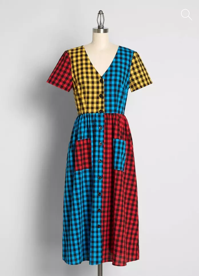 Tes algo para Gingham? Vestido Midi