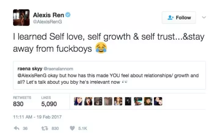 InstagramモデルAlexisRenSlams Ex's Penis Size In Savage Twitter Rant 38617_4