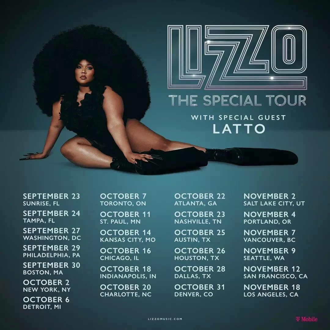 D'Lizzo huet hir 2022 'Special' Tourdatumen ugekënnegt.