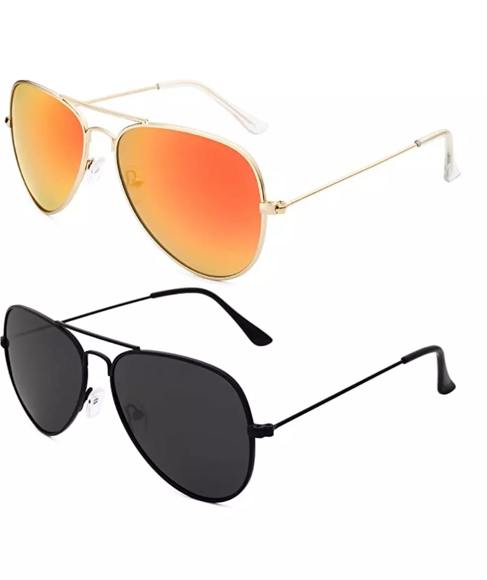 Lunettes de soleil aviateur Livho (paquet de 2)