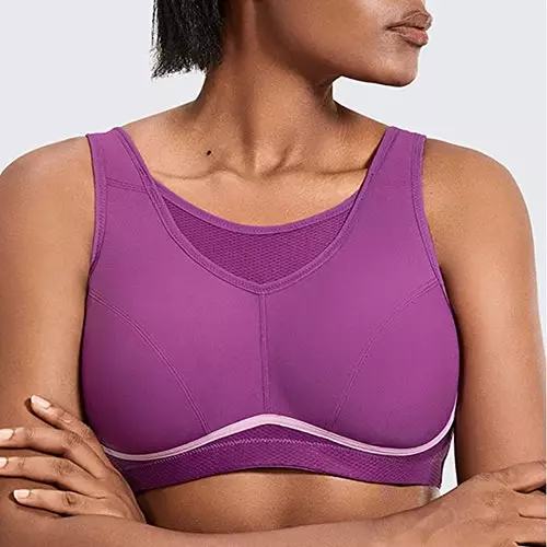 SYROKAN High Impact Wirefree Full Figure Sports Bra