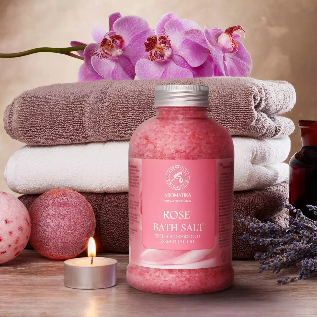 Sales de baño de rosas AROMATIKA