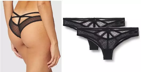 ชุดชั้นใน Iris & Lilly Mesh Cheeky (2-Pack)