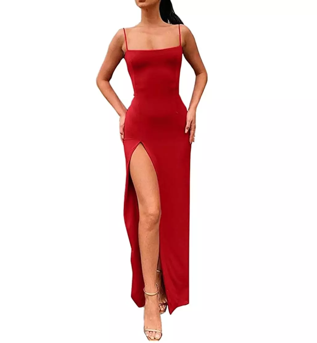 PRIMODA Slit Bodycon Dress