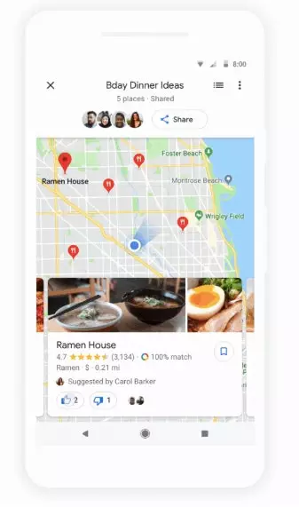 Cette nouvelle fonctionnalité de Google Maps facilitera grandement la planification d'un dîner avec des amis 65760_2