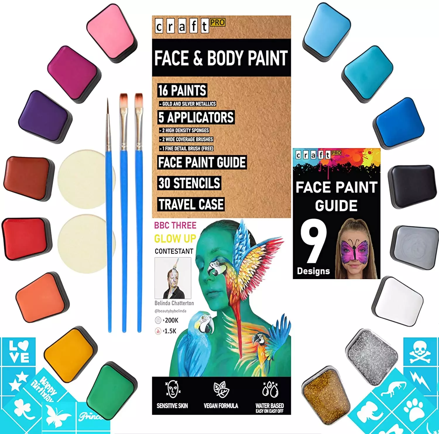 Craft Pro Face Paint Kit