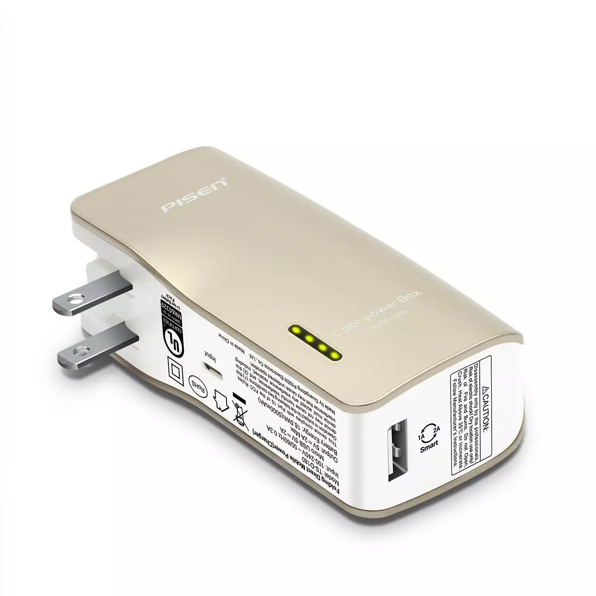 Pisen 2-di-1 Charger Portable