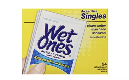 Toalhetes antibacterianos para mãos e rosto Wet Ones Citrus