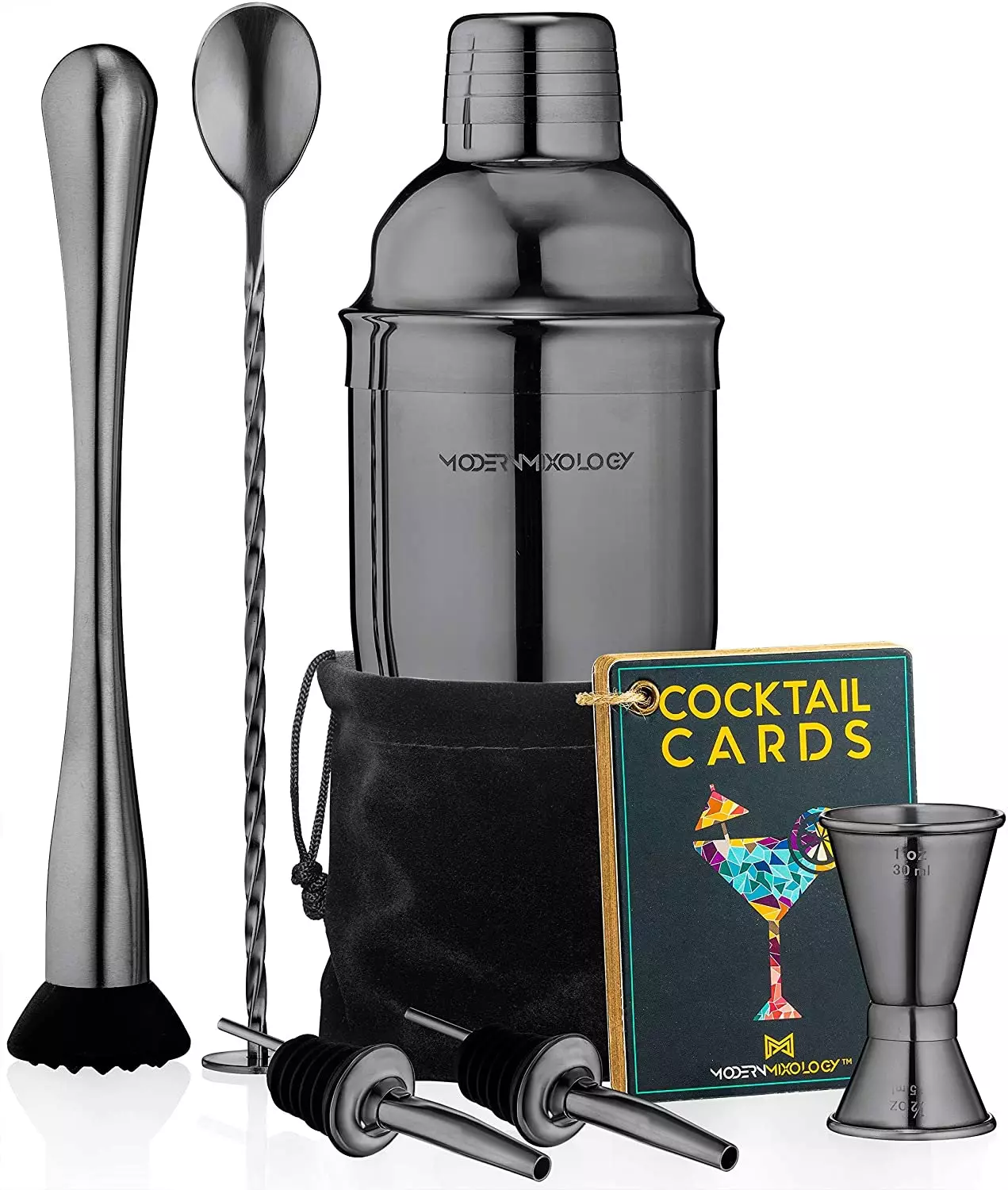 Moderni Mixology Cocktail Shaker Set (8 kpl)