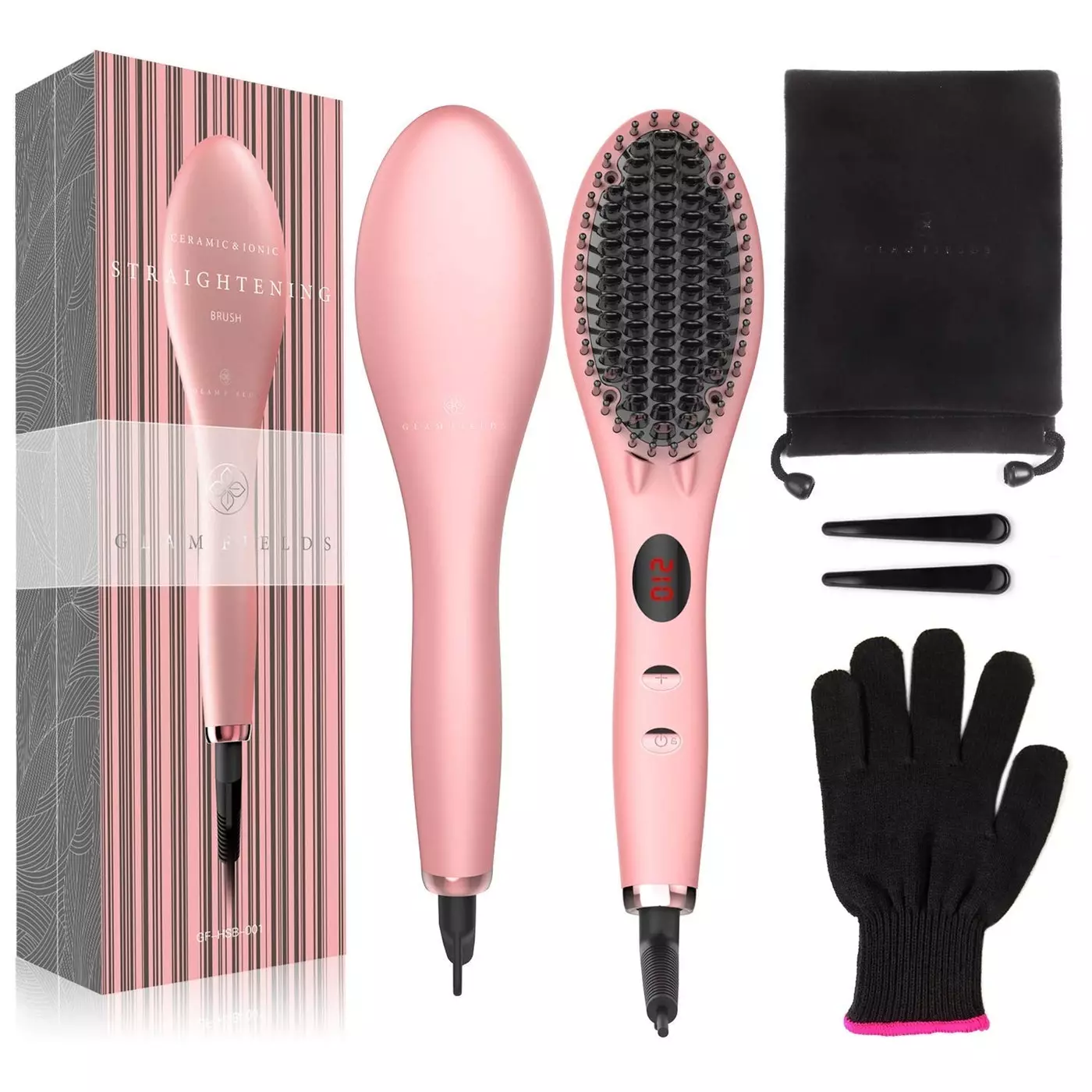 GLAMFIELDS Hair Straightening Brush