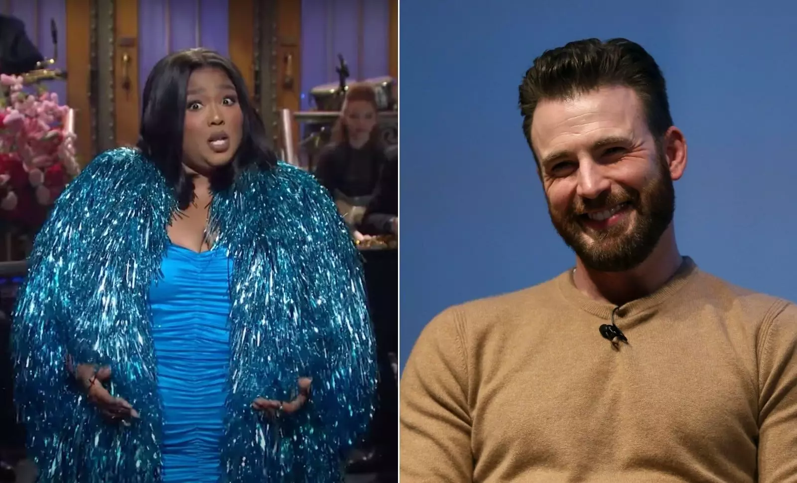 Lizzo te itilize monològ 'SNL' li pou li montre yon ti bebe ak Chris Evans