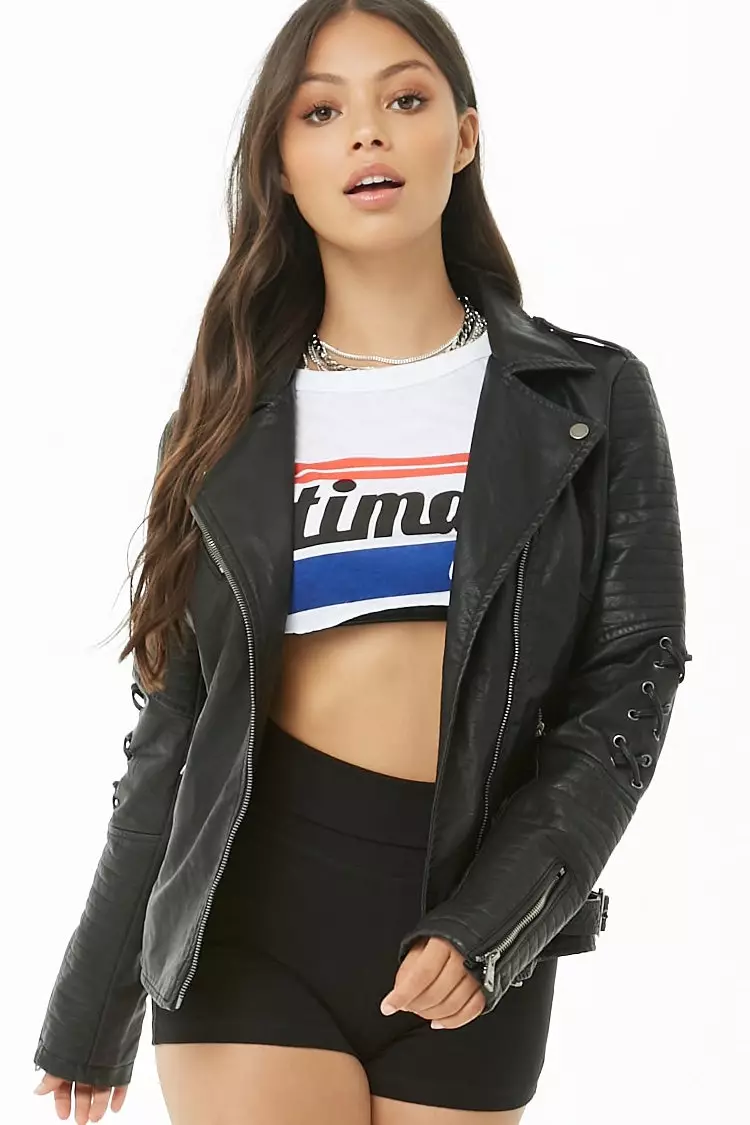 Çermê Faux Moto Jacket